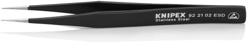 Knipex univerzalna precizna špicasta pinceta ESD 128mm (92 21 02 ESD)
