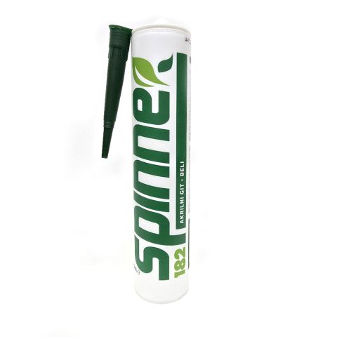 Silikon - akrilni git beli 280ml; Spinner S182