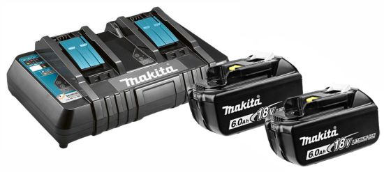 Set 2 x BL1860B akumulator 18V 6,0Ah LXT + brzi dupli punjač DC18RD Makita