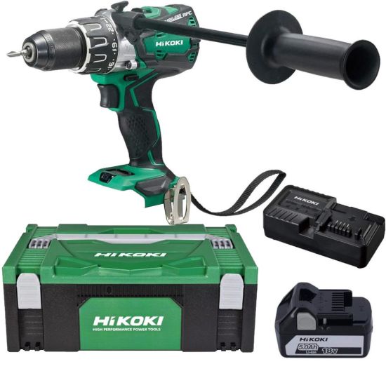 Hikoki vibraciona aku bušilica DV18DBL2-W2Z u koferu + baterija 5Ah i punjač (DV18DBL2-W2Z-5AH)