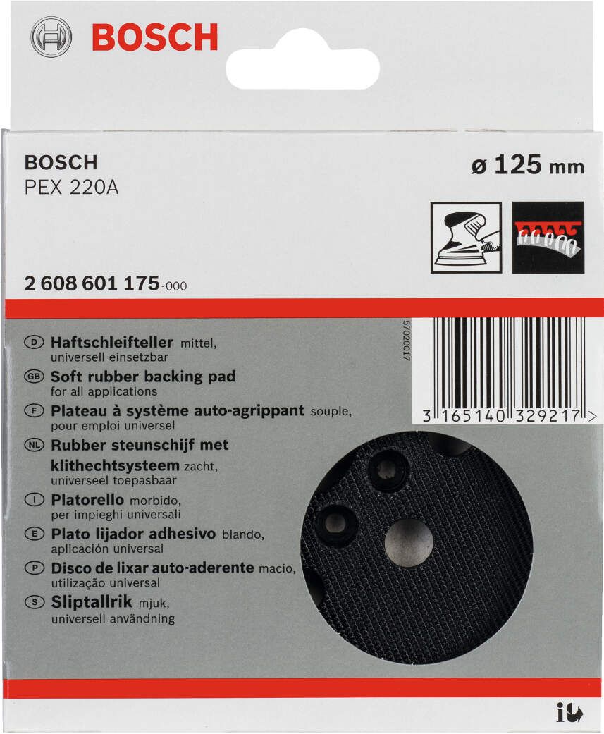 Bosch ploča sa čičkom - tanjir 125mm (srednje tvrdi) za PEX 220 A (2608601175)