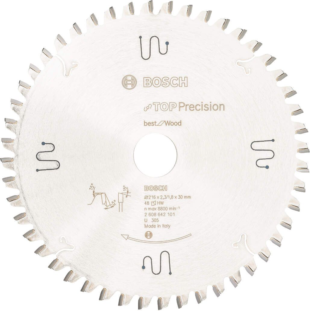 Bosch List kružne testere Top Precision Best for Wood 216 x 30 x 2,3 mm ...