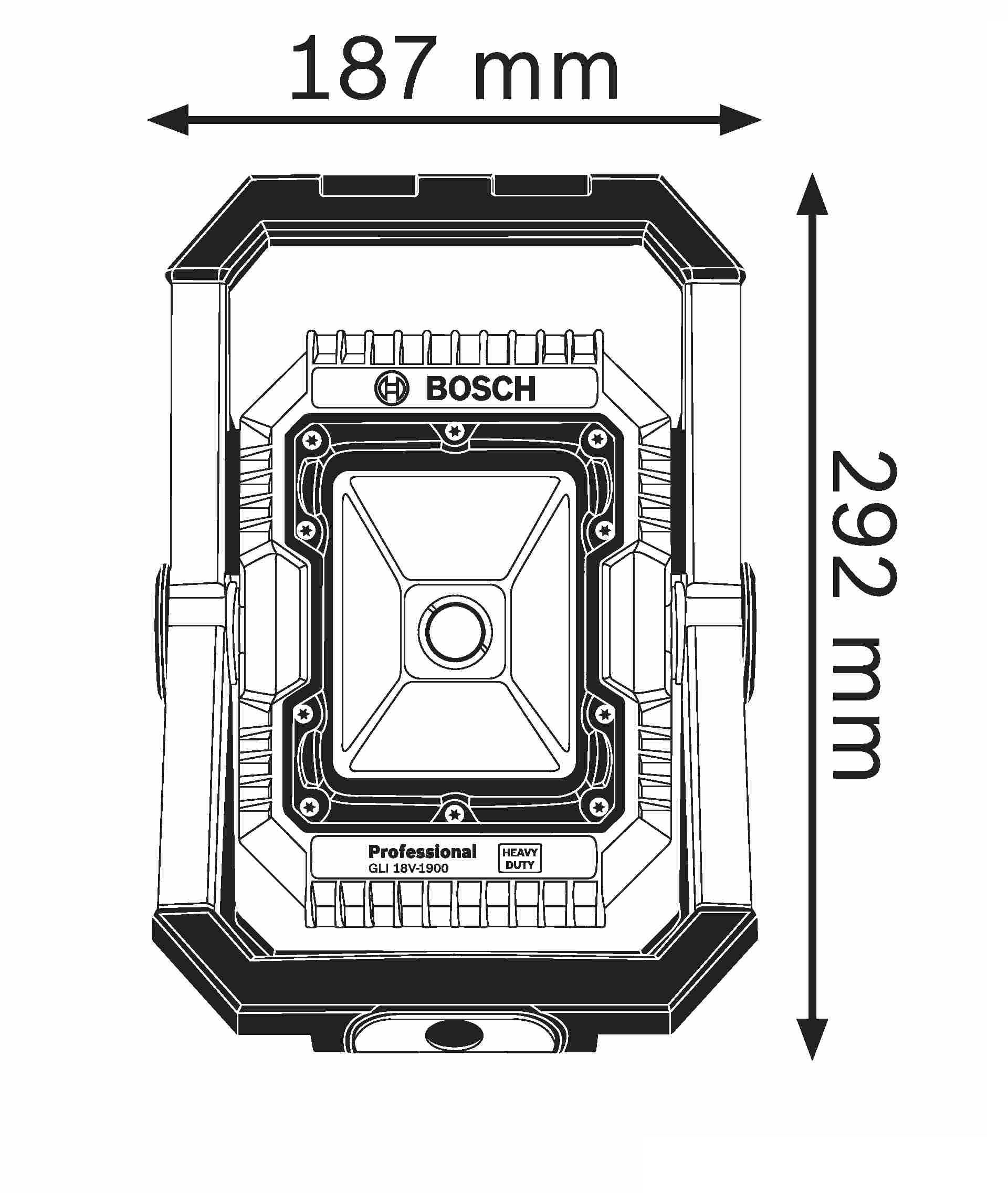 Bosch GLI 18V-1900 Solo akumulatorski LED reflektor (0601446400)