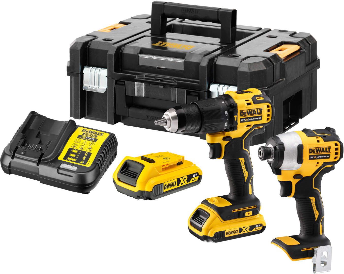 DeWALT set akumulatorskih alata DCD709 + DCF809 18V; 2x2,0 Ah XR Li-Ion ...