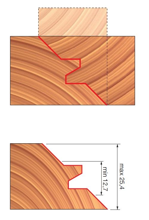 Freud glodalo za ugaono spajanje 45°; prihvat 12mm 99-03512P