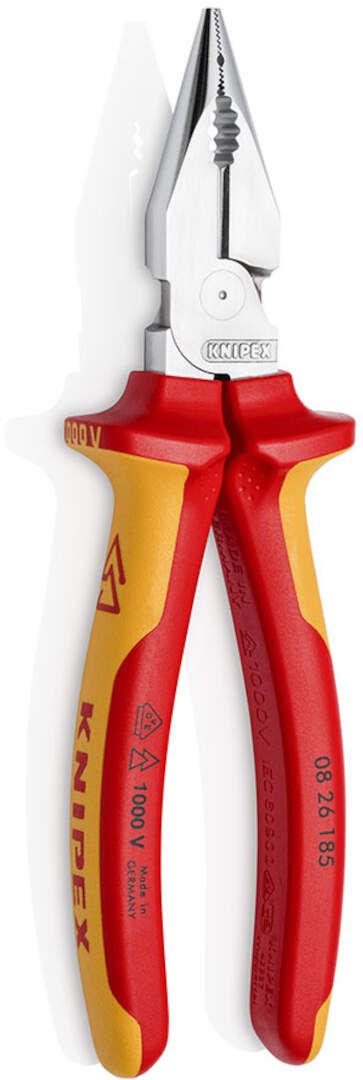 Knipex 1000V izolovana kombinovana špic klešta 185mm u blister pakovanju (08 26 185 SB)