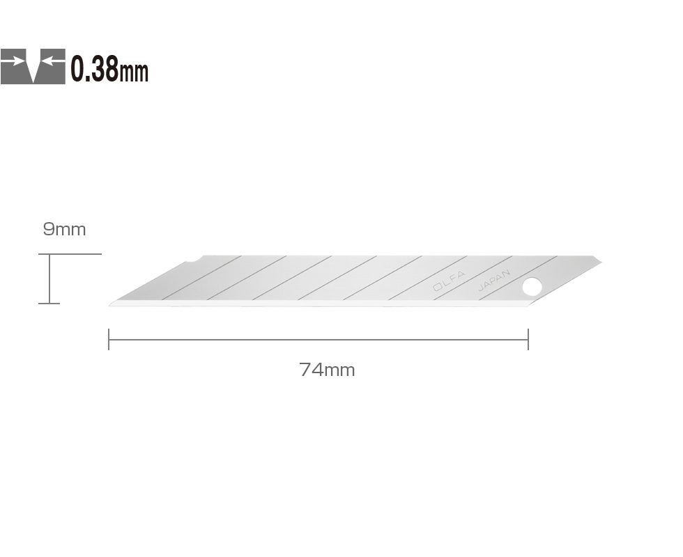 OLFA DKB-5 višenamenski nožići za skalpel 9mm pakovanje od 5 komada