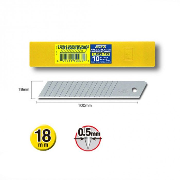 OLFA LBD-10 nožići za skalpel 18mm - pakovanje od 10 komada