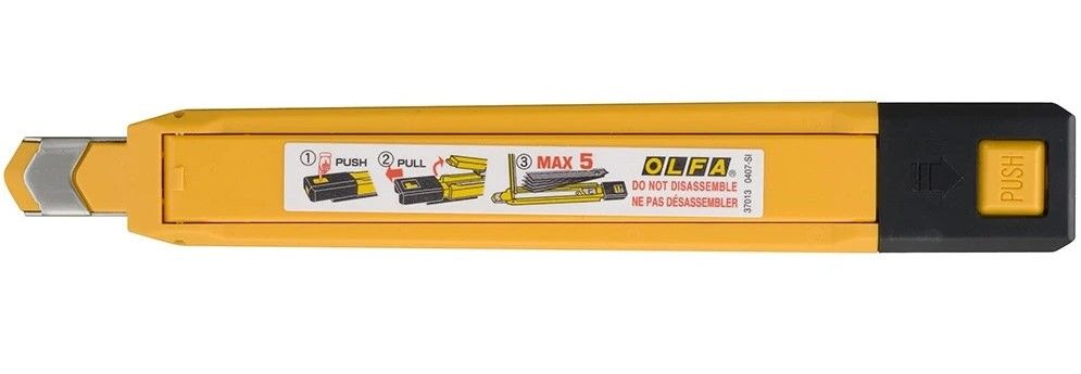 OLFA PA-2 Auto-Lock skalpel 9mm sa skladištem do 5 sečiva za zamenu